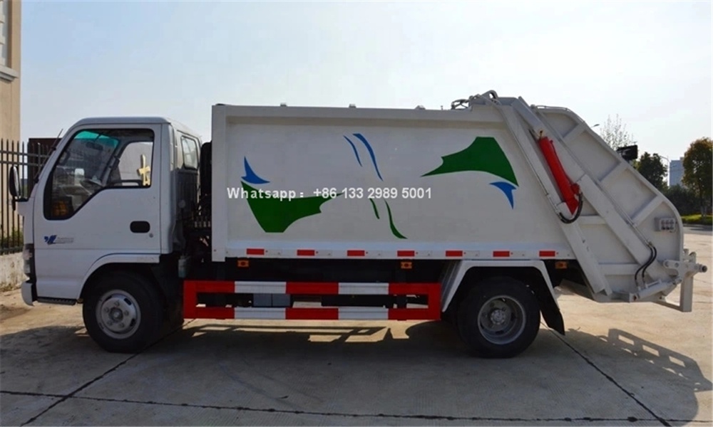 Left Hand Drive Isuzu 5m3 Waste Garbage Compactor Truck For Sale In ...