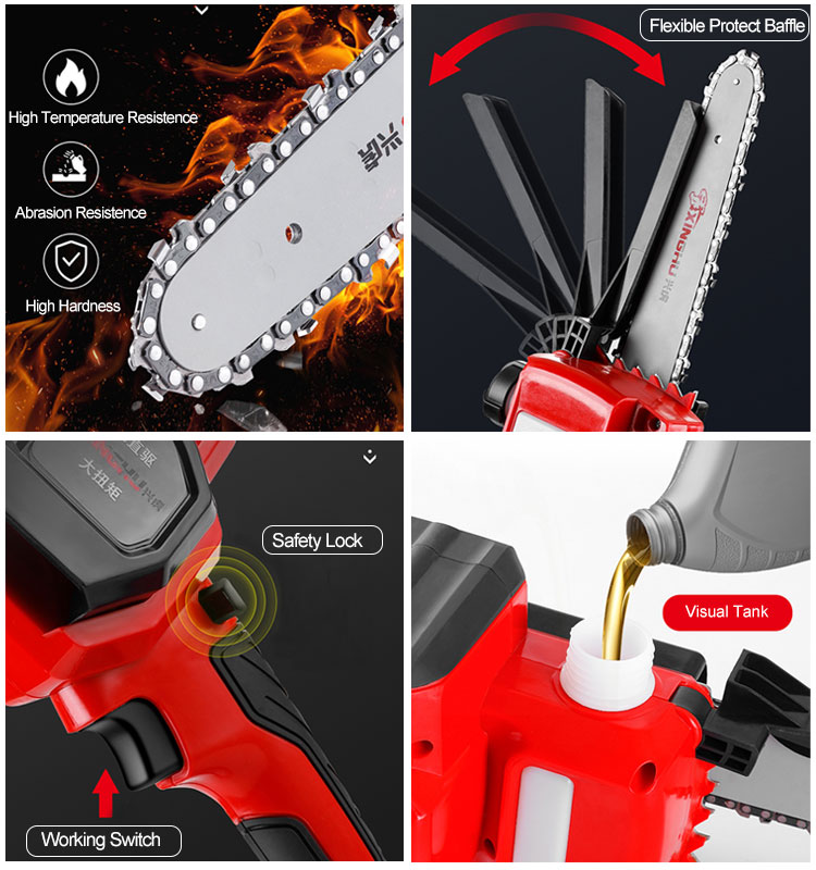 Xinghu Electric Lithium Battery Long Reach Pruning Pole Chainsaw, High ...