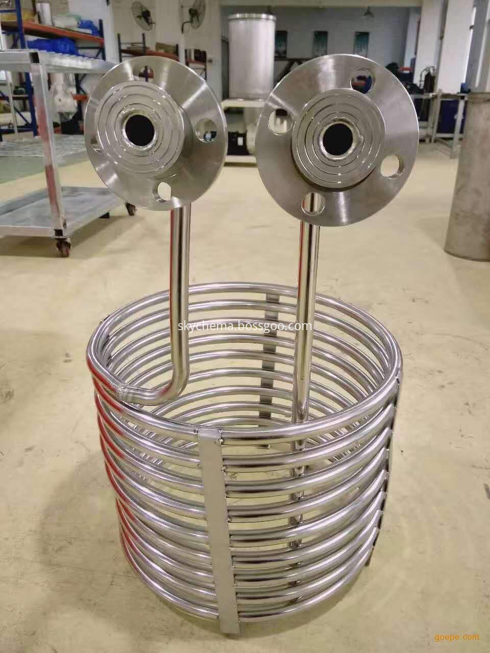 Titanium Immersed Coil Type Heat Exchanger, High Quality Titanium ...