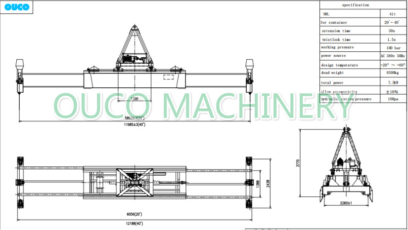 Cheap Price Container Electric Telescopic Lifting Machine, High Quality ...