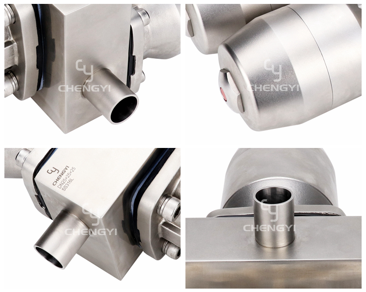 Sanitary Stainless Steel Forged Multiport Block Diaphragm Valve, High ...