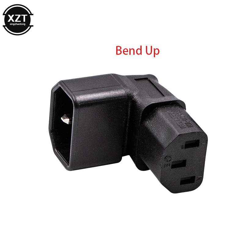 Right Angle Iec Adapter Angled Iec 320 C14 To C13 Adapter For Lcd Wall ...
