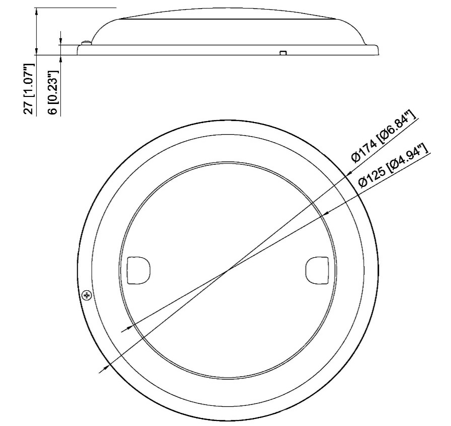 7\" Led Dome Light Ss Low Profile - Sensor Touch Dimmable Marine ...