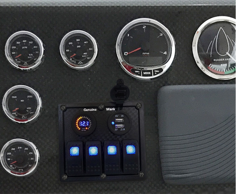 Genuine Marine 12v Boat/rv Switch Panel With Usb, High Quality Genuine ...