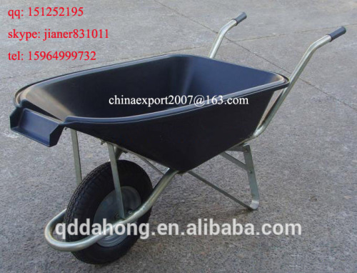 Plastic Concrete Wheel Barrow Wb5600 With Green Tray And Pneumatic ...