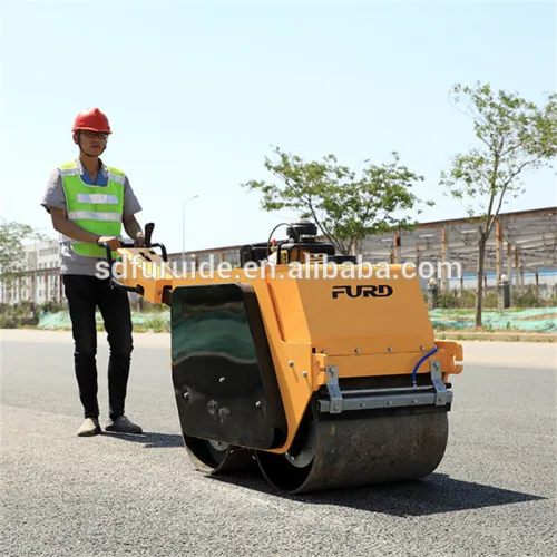 Small Type Hand Double Steel Wheel Road Roller Fylj-s600 Small Type ...