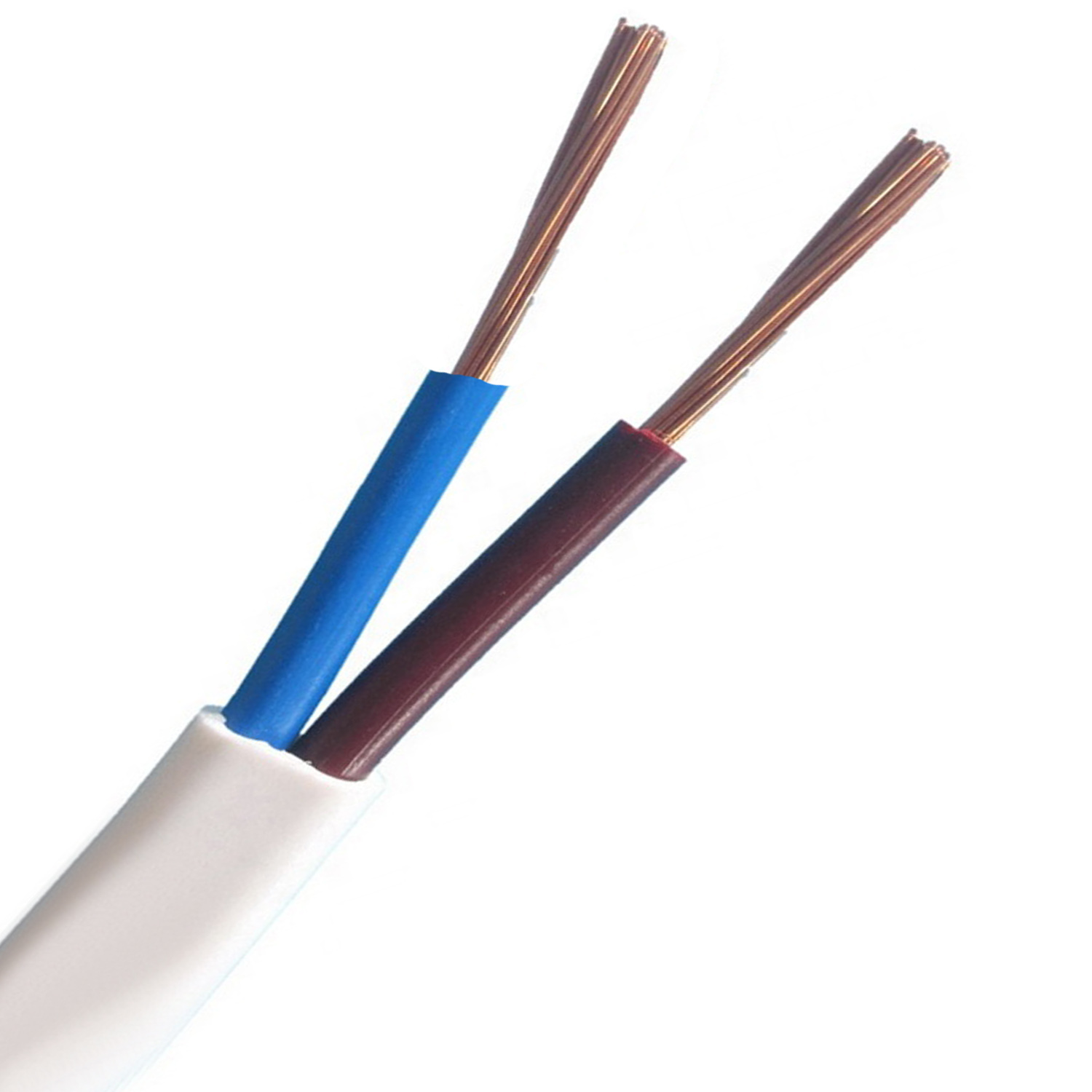 Low Voltage 2x0.5mm2 Rvv Flat Cable 60227 Iec 52 300/300v Pvc Cable ...