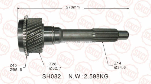 Transmission Gearbox Parts Input Shaft Counter Gear Shaft Oem, High ...