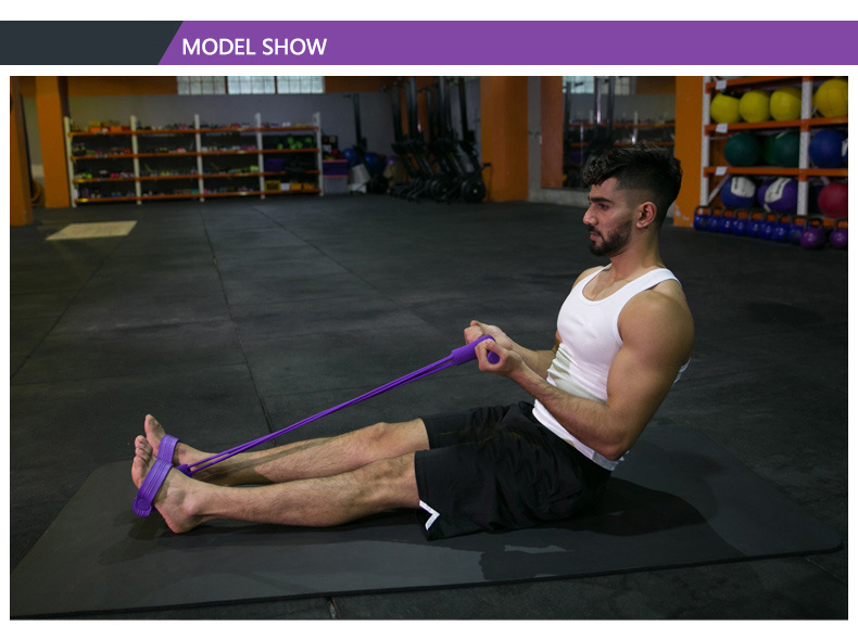 Multifunction Tension Rope Exerciser Rower Elastic Tape Tensioners ...