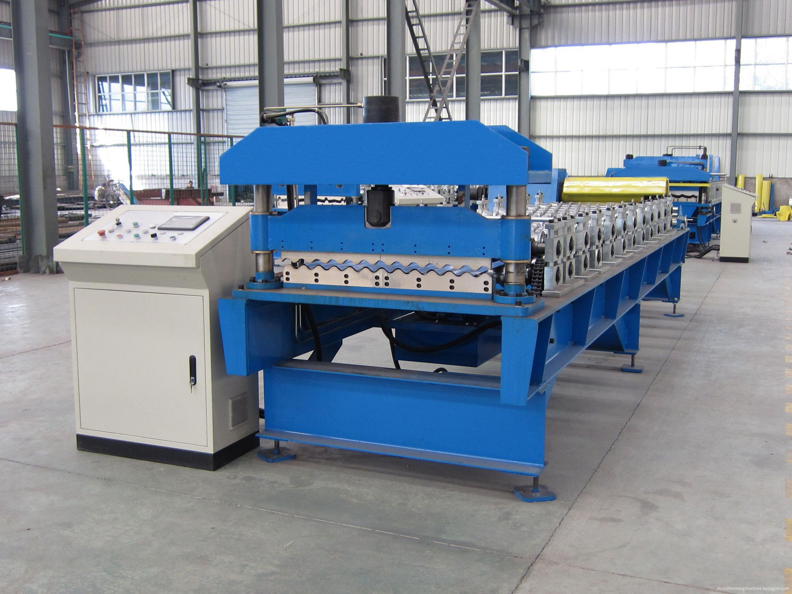 Galvanized Steel Corrugated Roof Panel Rolling Machines, High Quality ...