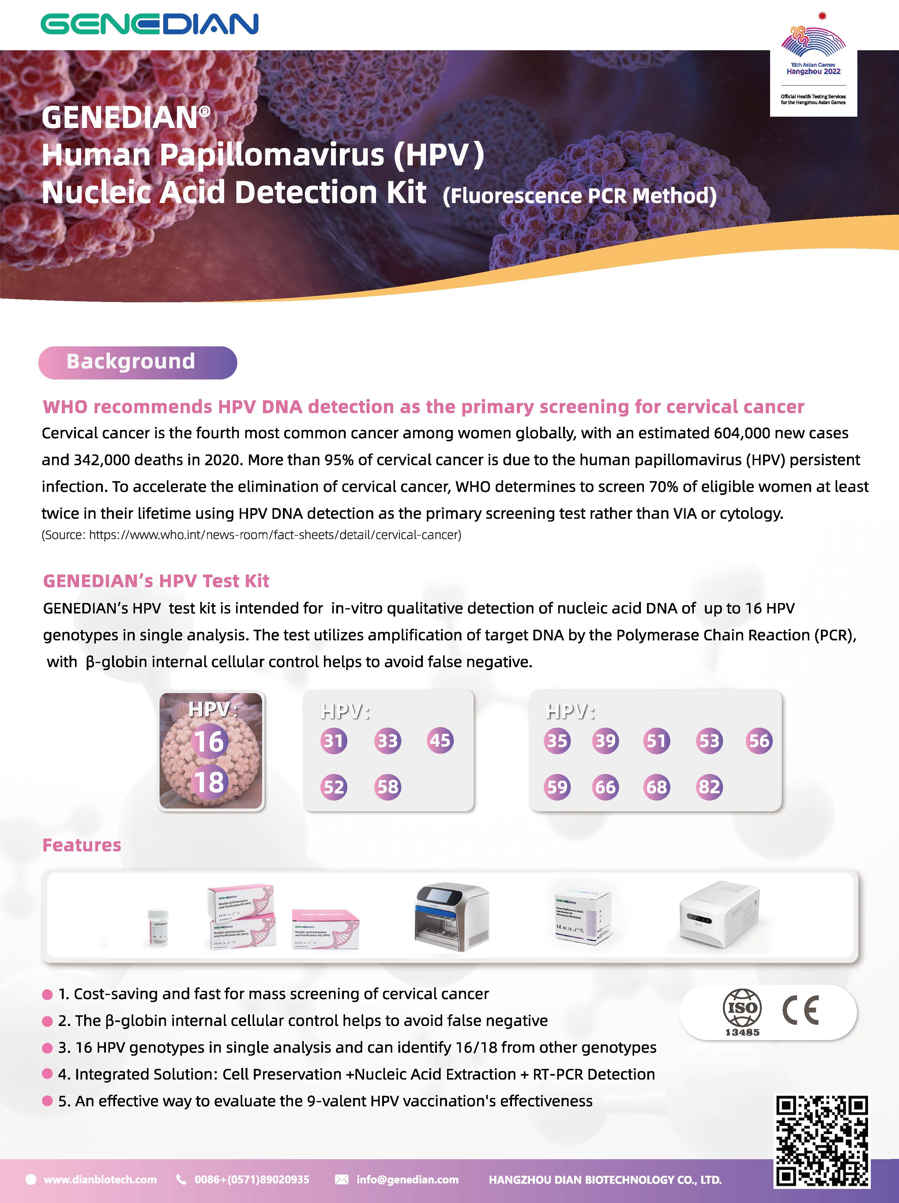Human Papillomavirus Nucleic Acid Dectection Kit (2+5+9) China ...