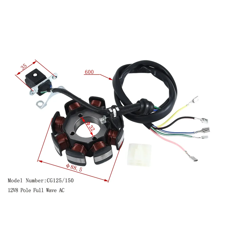 156fmi Cg125 162fmj Cg150 8 Phase D/c Type Magneto Coil Stator, High ...