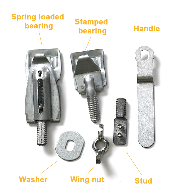 Spring-loaded Bearing Duct Damper Accessories For Damper Blade, High ...