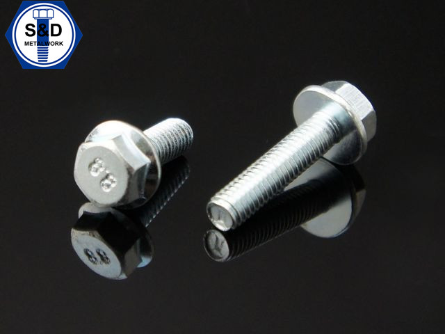 Hex Flange Bolt Din 6921, High Quality Hex Flange Bolt Din 6921 on ...