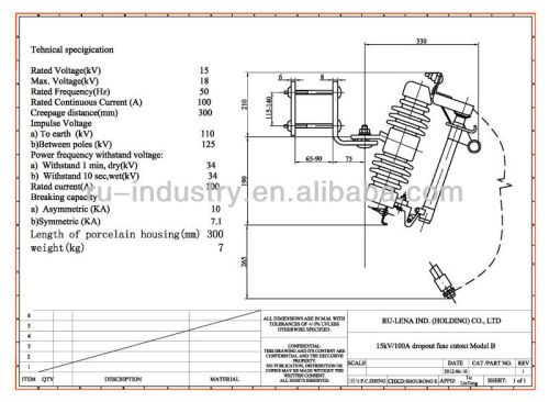 Sell Electrical Fuse Cutout, High Quality Sell Electrical Fuse Cutout ...