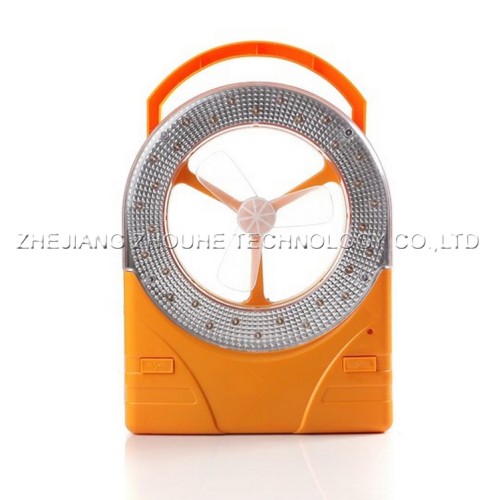 Wall Mount And Portable Rechargeable Emergency Light Fan With 30 Led ...