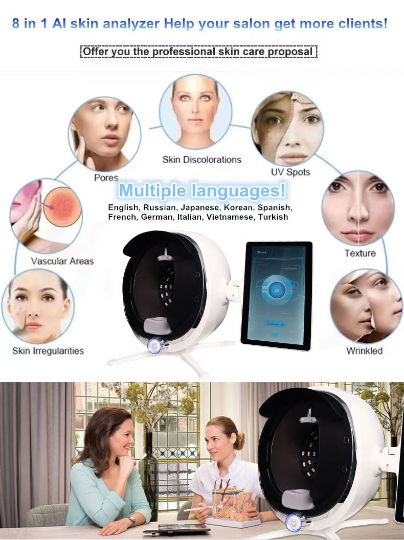 Ai-powered 3d Facial Scanning Machine For Skin Analysis And Detection ...
