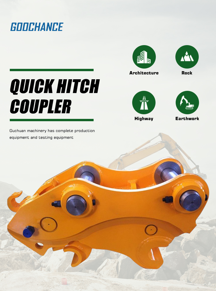 Hydraulic Quick Couplers And Breakers For Excavator Attachments, High ...