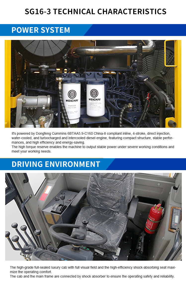 Shantui Power Motor Road Grader - 15.4 Ton, 160 Hp, China Manufacturer ...