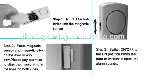 Wireless Magnetic Door Alarm Sensor, High Quality Wireless Magnetic ...
