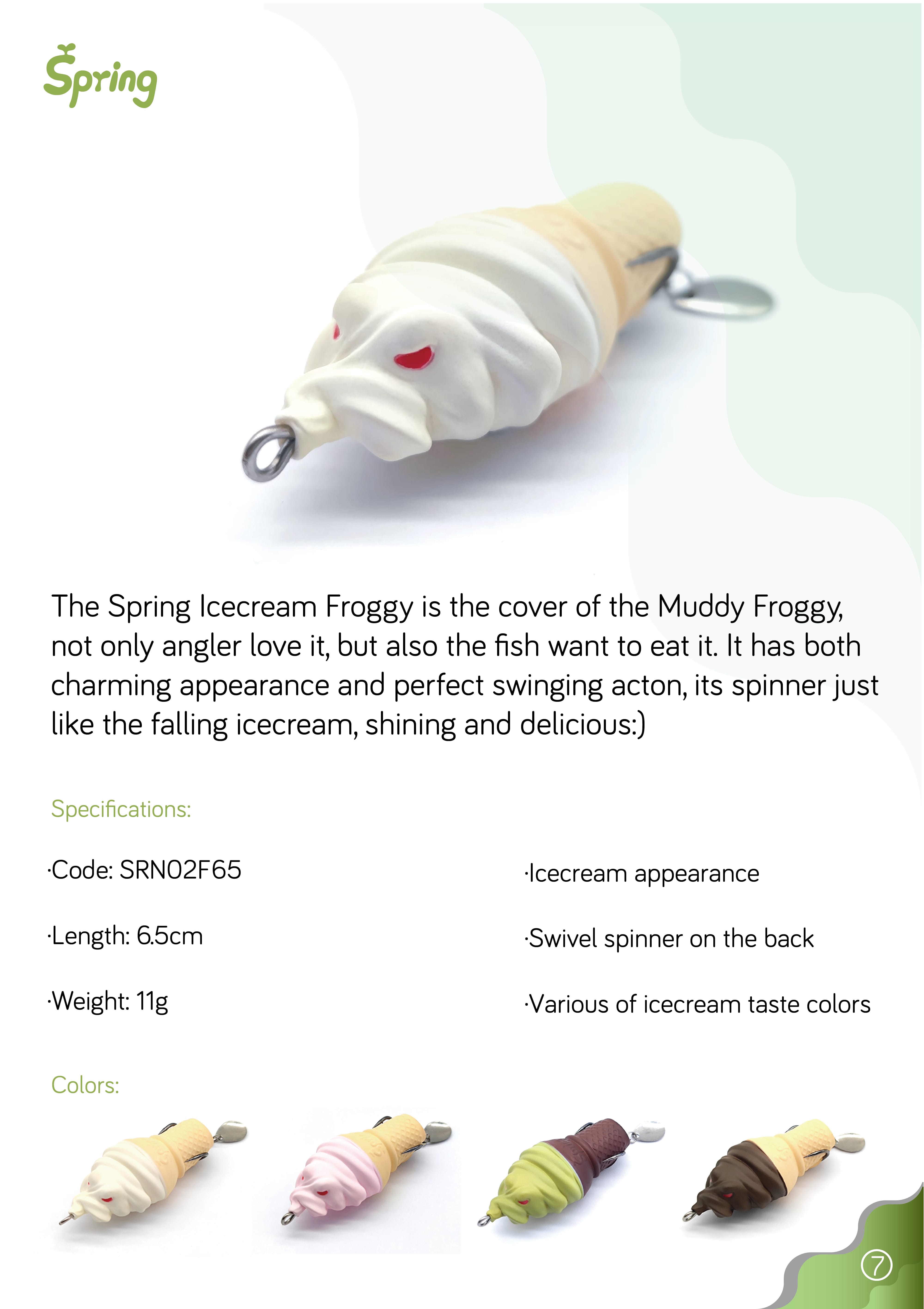 Hollow Body Icecream Froggy Spring Fishing, High Quality Hollow Body ...