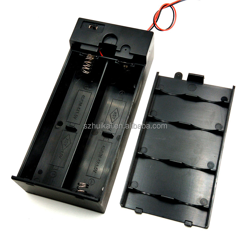 2d 4d Battery Pack Box - Battery Holder Case With Cover And Switch ...