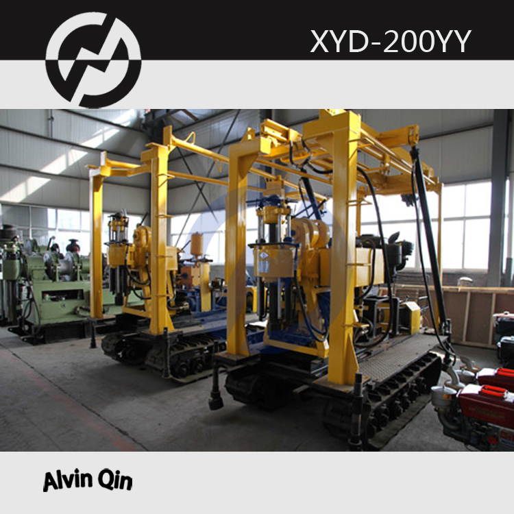 Compacted Drilling Rig Model Hyd-200yy Drilling Machine For Water Wells ...
