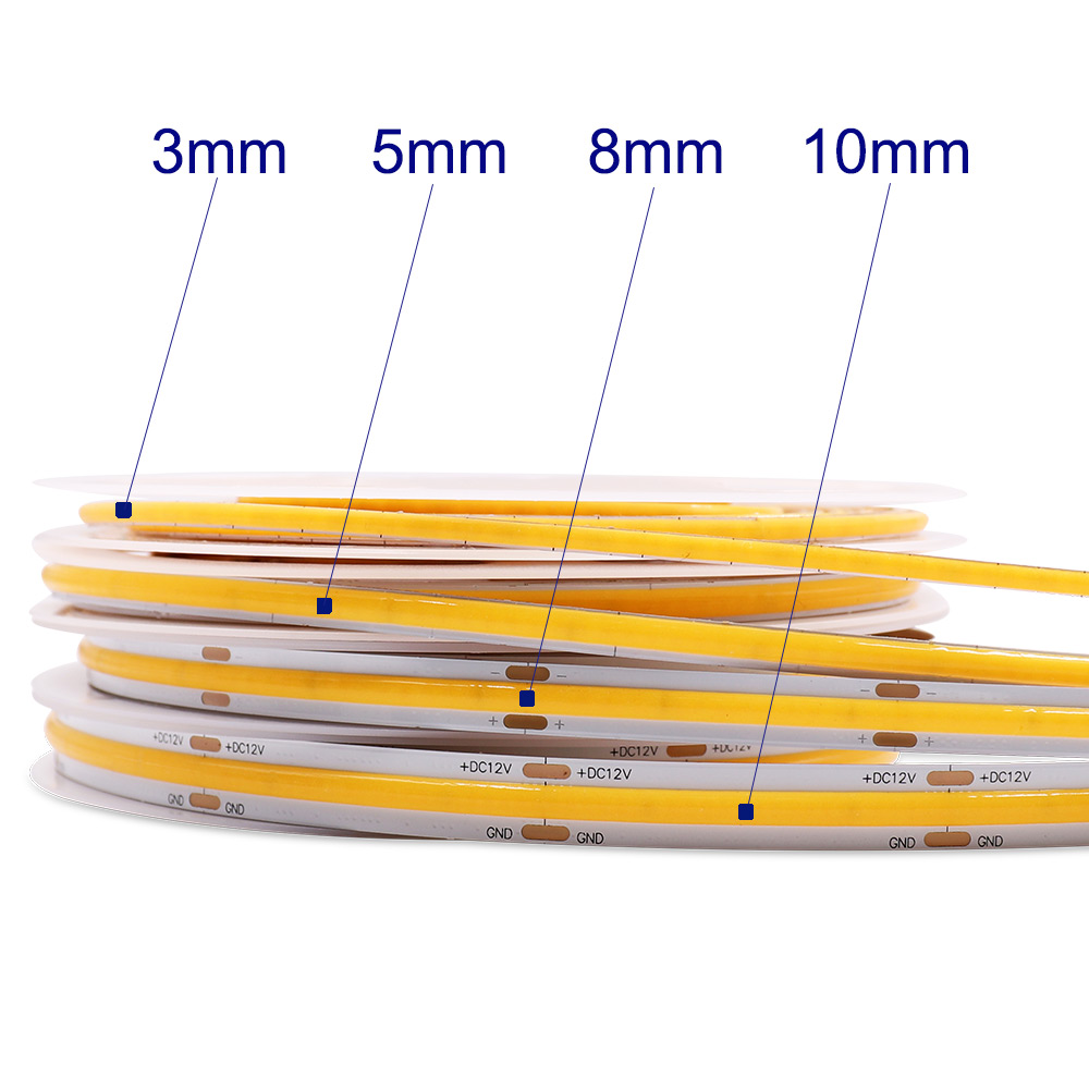 Cob Led Strip: High Density Rgb 24v 12v 3000k 4000k Tunable White Rgbcw ...
