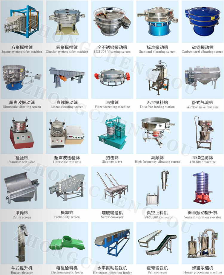 Airflow Centrifugal Sifter Sieving Screen Machine For Maize Starch ...