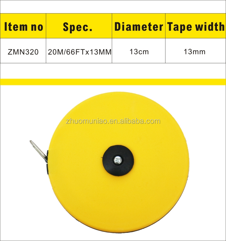Oem 20m Self-locking Retractable Pvc Fiberglass Useful Measuring Tape ...
