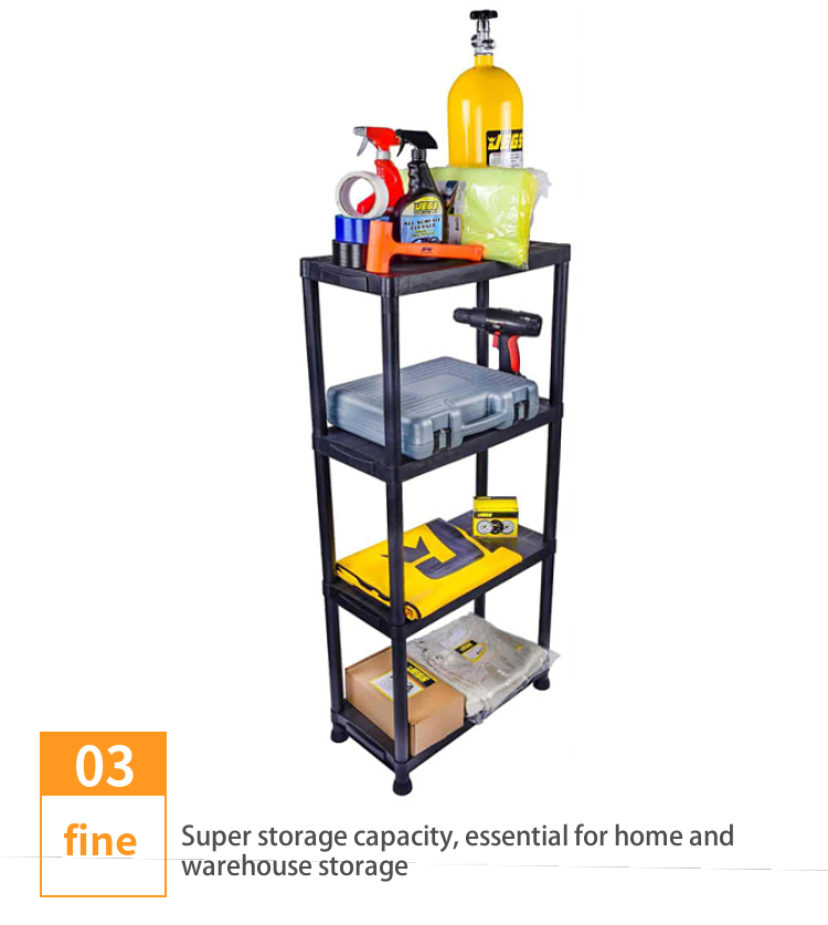 3-tier Plastic Garage Storage Shelves 35h Inch, High Quality 3-tier ...