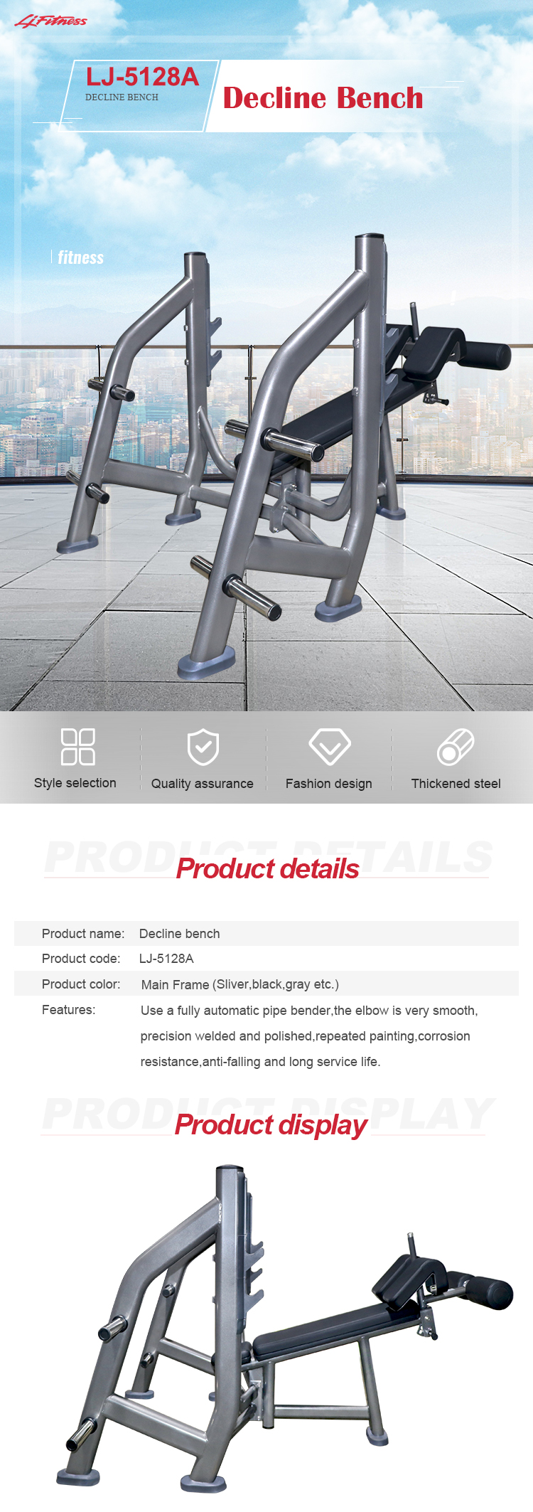 New Design Powerlifting Decline Bench Press, High Quality New Design ...