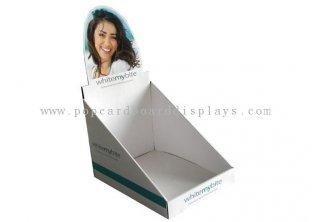White Uv Coating Cardboard Counter Displays Stands Encd02, High Quality ...
