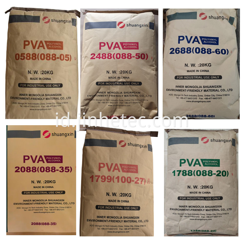 Cina Polyvinyl Alkohol Cetakan Rilis PVA Resin 2488 Produsen
