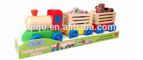 Wooden Farm Animal Train, High Quality Wooden Farm Animal Train on ...