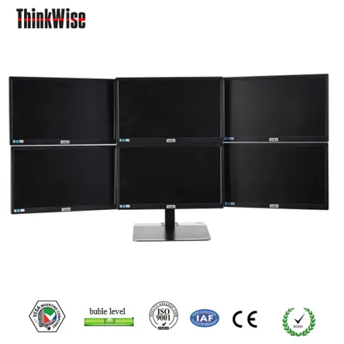 Industrial Standing Computer Desk Monitors Display Bracket Mount, High ...