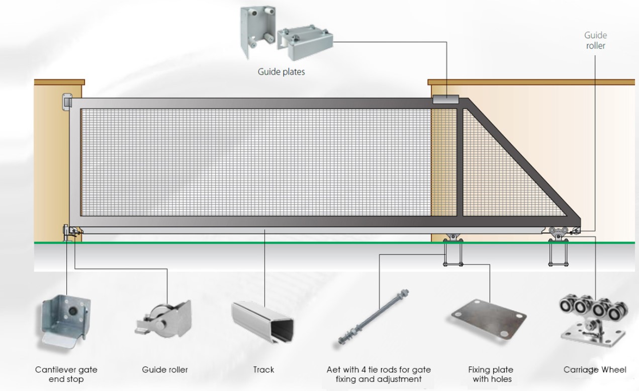 Heavy Duty Cantilever Gate Wheel Kit, High Quality Heavy Duty ...