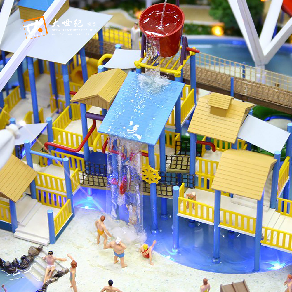 Water Park Building Models Resin Architecture Model Building, High ...