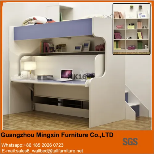 Kids Multifunction Bed With Study Table Cabinet Bunk Bed, High Quality ...