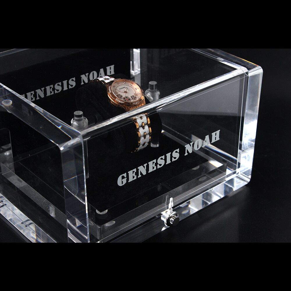 Luxurious Watch Acrylic Display Box With Print, High Quality Luxurious ...