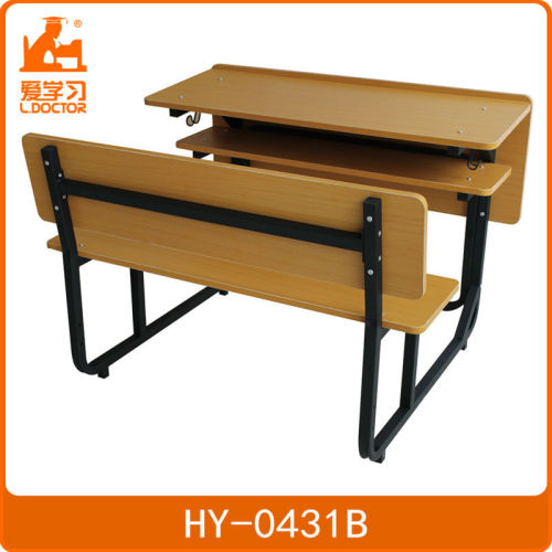 Wood Metal School Desk With Chair, High Quality Wood Metal School Desk ...