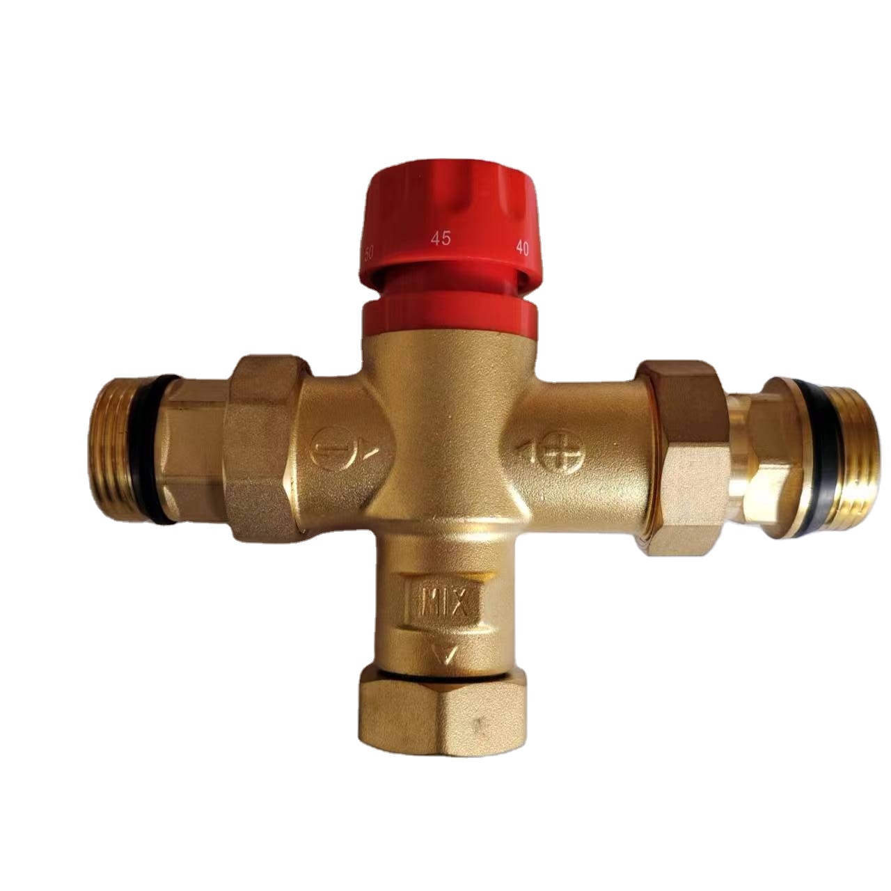 Brass Thermostatic Mixing Valve For 1" Water Temperature Control, High ...