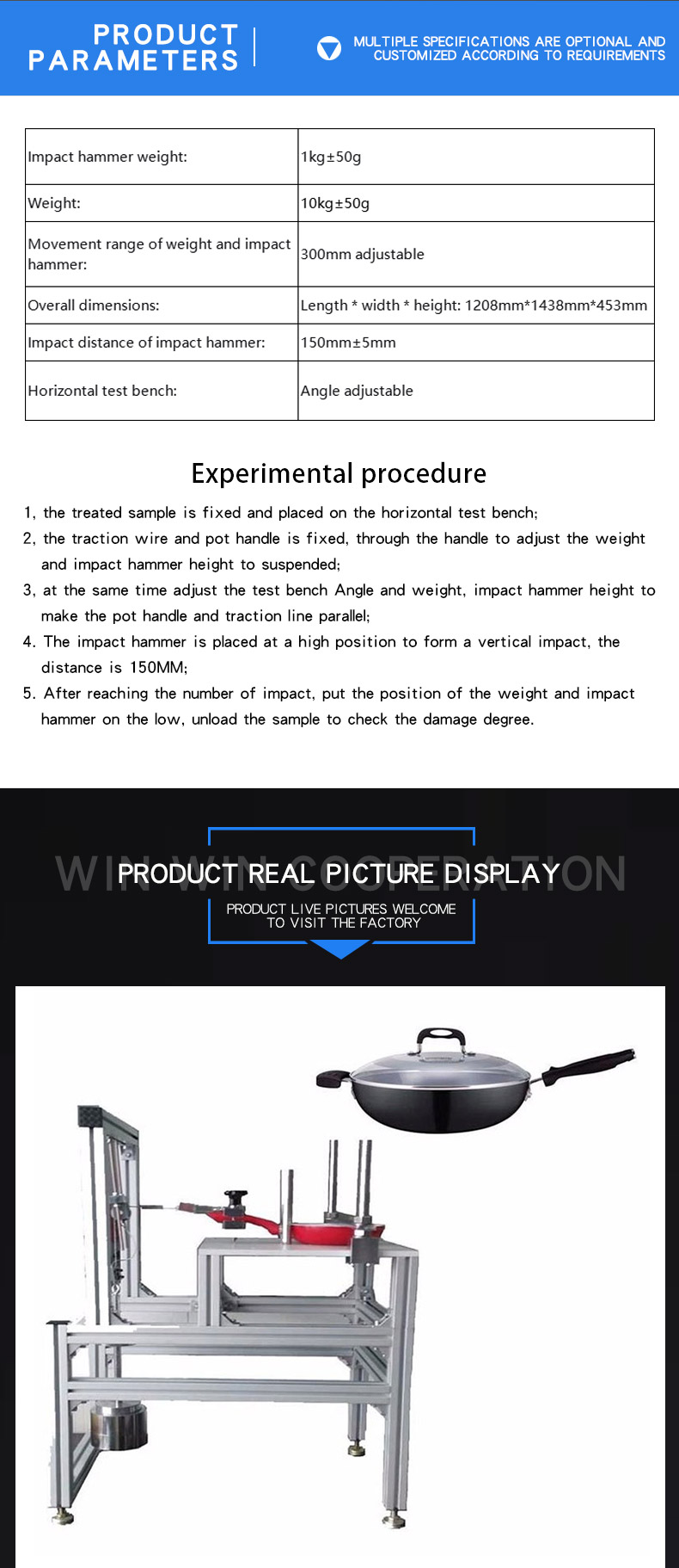 Professional Cookware Handle Tensile Strength Testing Machine, High ...