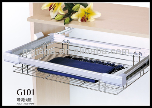 Wardrobe Sliding Wire Basket G101, High Quality Wardrobe Sliding Wire ...