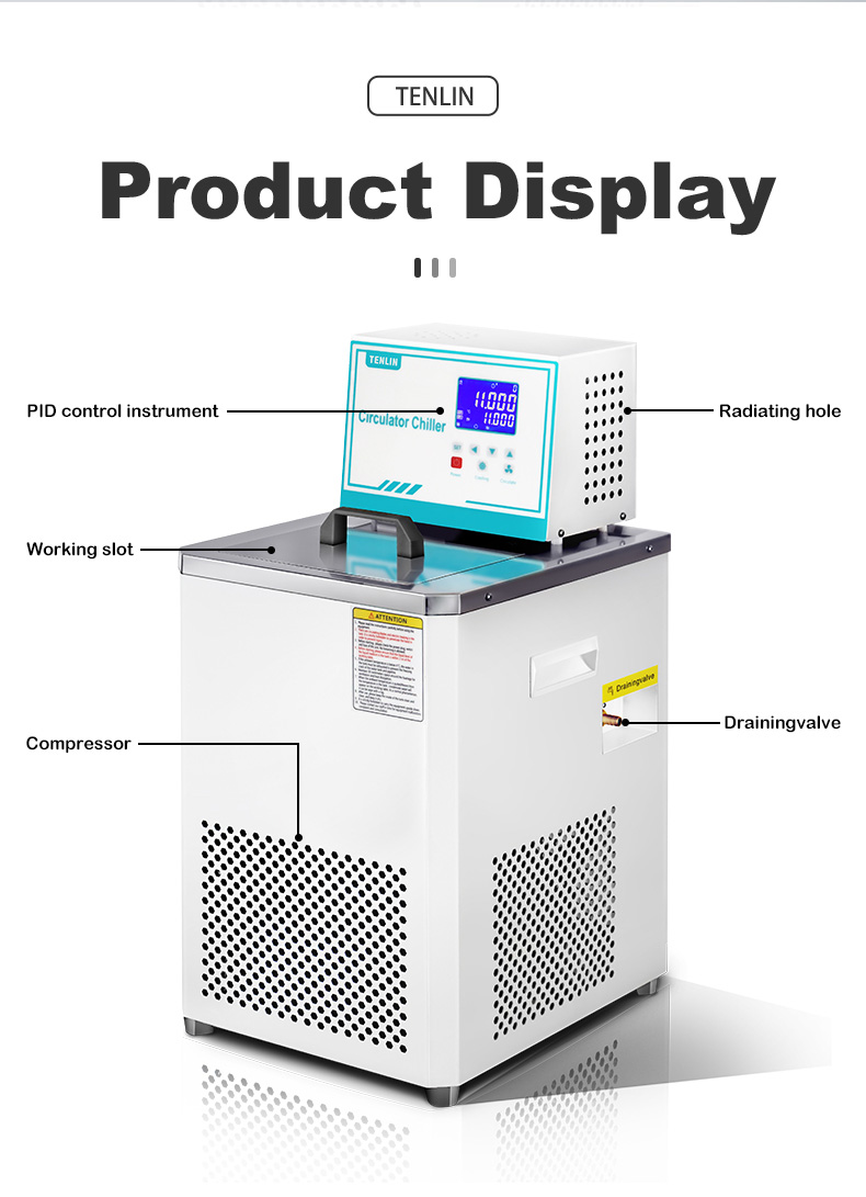 Lab Low Temperature Refrigerated Circulator Chiller With Heating And ...
