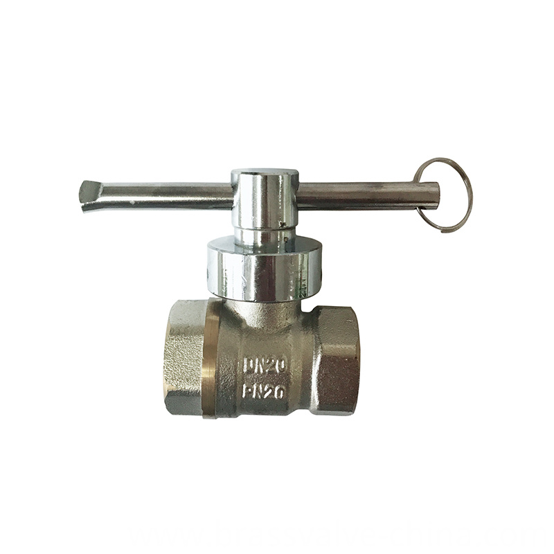 Brass magnetic lockable ball valves China Manufacturer
