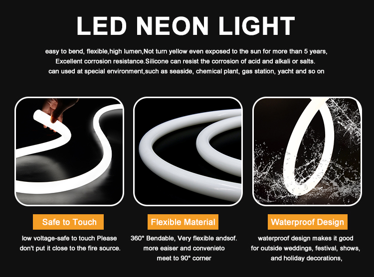 Outdoor Decorative Led Rgb Neon Flex Round 360 Degree Strip Lights ...