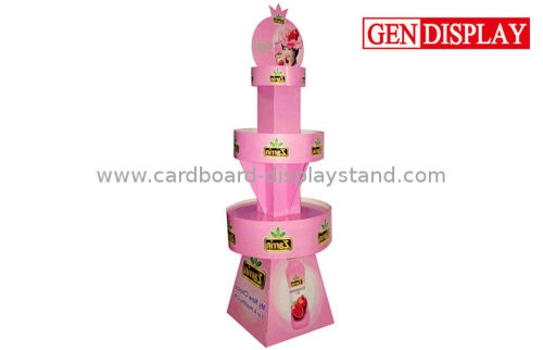 Portable Cardboard Drinks Display Stand For Promotional Beverage, High ...