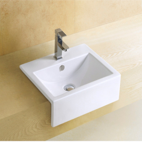 Public Lavatory Ceramic Semi-counter Wash Sink, High Quality Public ...