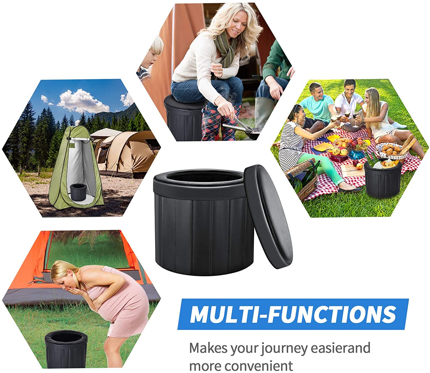 Folding Portable Toilet For Travel And Camping, High Quality Folding ...